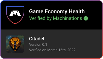 The Citadel – Machinations Game Economy Audit • Machinations.io