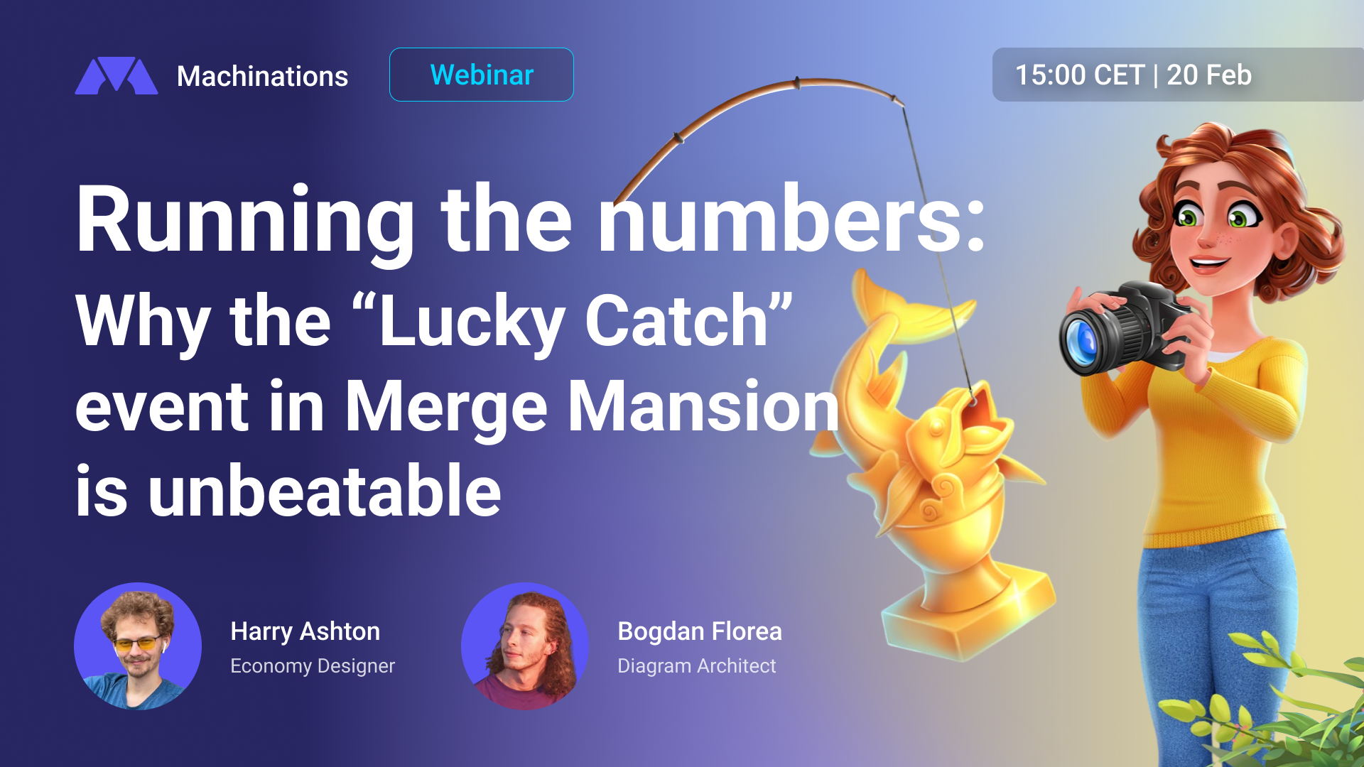 Webinar: Why the “Lucky Catch” event in Merge Mansion is unbeatable • Machinations.io
